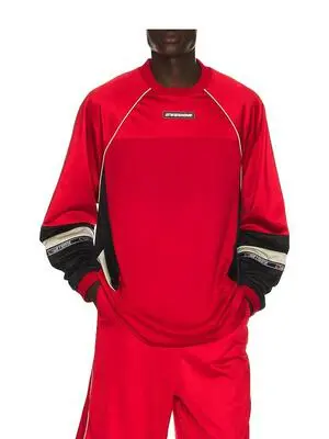 We11Done Logo Football Jersey - Red