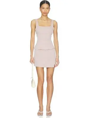 ALL THE WAYS Brice Mini Skirt Set - Taupe