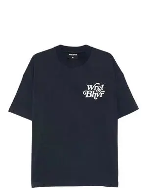 WRSTBHVR Logo T-shirt - Blue