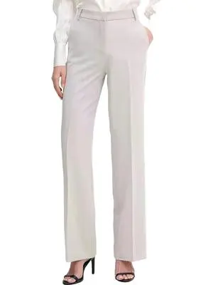 Sisley Zip-up Tailored Trousers - Grey