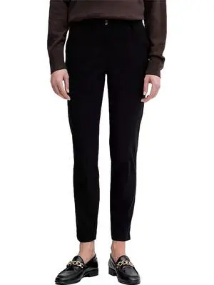 Sisley Belt-Loop Trousers Black