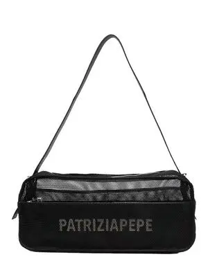 Patrizia Pepe Mesh Crossbody Bag - Black