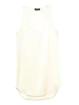 Wardrobe.NYC Sleeveless Scoop-neck Tank Top - Neutrals