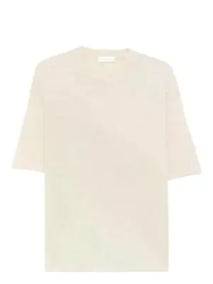 ROBERTO COLLINA Crew Neck T-shirt - Neutrals