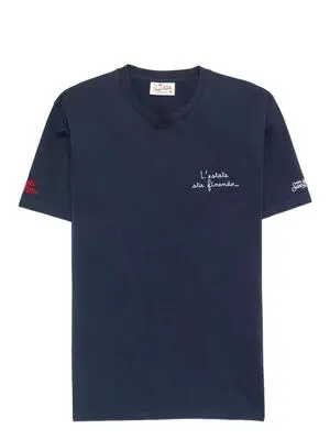 MC2 SAINT BARTH Portofino Embroidered T-shirt - Blue