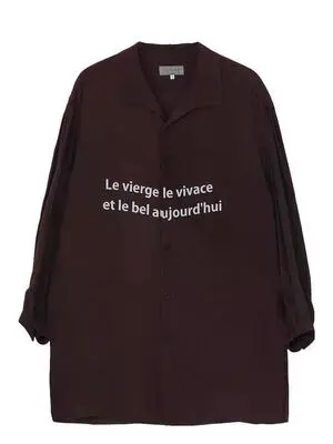 Yohji Yamamoto Long Sleeve Shirt - Brown