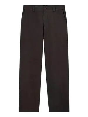 A.p.c. Cotton Trousers Brown