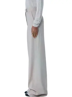 Max Mara Front-pleat Trousers - Grey