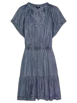 Rails V-neck Tiered Mini Dress - Blue