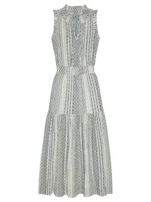 Rails Alessi Shirred-waist Maxi Dress - Blue