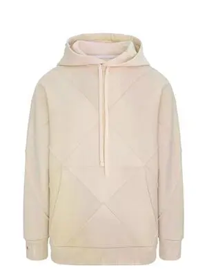 HAMZA Diamond Stitched Hoodie - Neutrals
