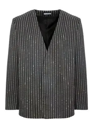 HAMZA 247 Striped Blazer