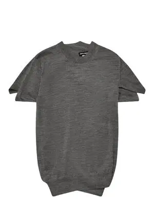 Junya Watanabe Raglan Short-sleeve Knitwear - Grey
