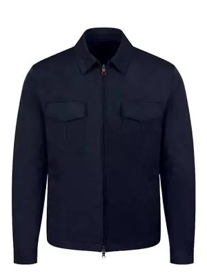 Kiton Zip-up Pocket Jacket - Blue