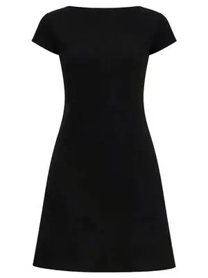 Theory Seam Tiered Mini Dress - Black