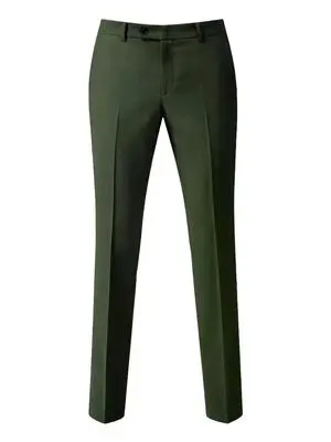 FRANZESE COLLECTION Button-fastening Pleated Trousers - Green