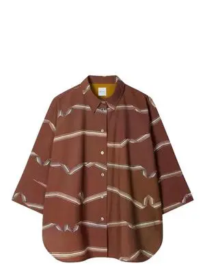 Paul Smith Signature Stripe Button-up Shirt - Brown