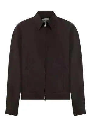 VALSTAR Stan Zip-up Bomber Jacket - Brown