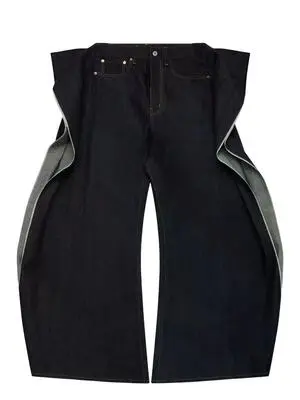 Junya Watanabe Wide-leg Selvedge Jeans - Blue