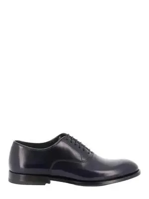 DOUCAL'S Calf Leather Oxford Shoes - Blue