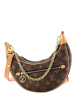 LOUIS VUITTON Loop Handbag Monogram Canvas Brown