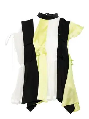 Sacai Ruffled Blouse - Blue
