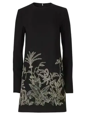 Costarellos Zani Beaded Mini Dress - Black