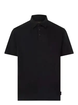 ZANONE Short-sleeve Polo Shirt - Black