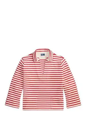 Polo Ralph Lauren Striped Sailor Collar Shirt - Red