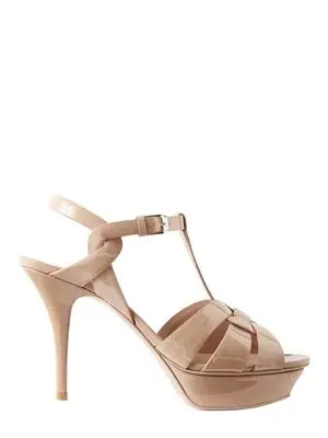 Saint Laurent Tribute Leather Pumps - Neutrals