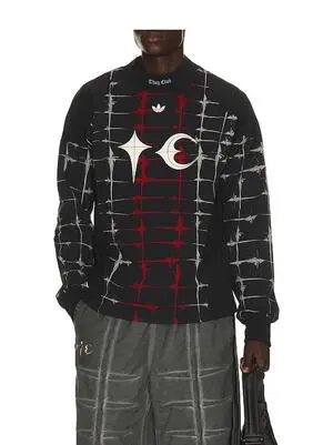 ADIDAS ORIGINALS X Thug Club Goalie Tee - Black