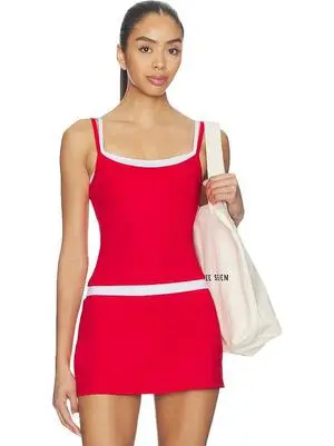 WELLBEING + BEINGWELL Flowwell Sage Tank - Red