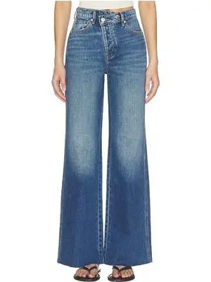 Veronica Beard Taylor Wide Leg Jeans - Blue