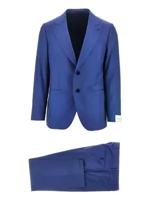 Caruso Single-breasted Two-piece Suit - Blue