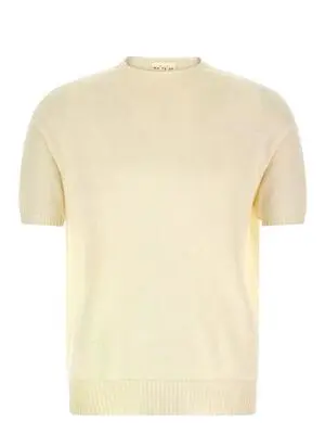 MA'RY'YA Short-sleeved Sweater - Neutrals