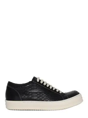 Rick Owens Temple Vintage Python Sneakers - Black