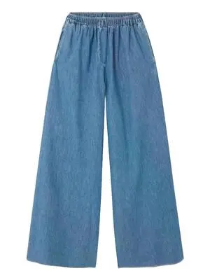American Vintage Elasticated Waist Wide Leg Jeans - Blue