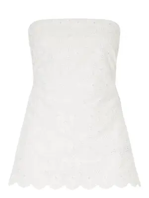 FAITHFULL THE BRAND Faithfull Pamina Strapless Broderie Anglaise Top