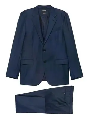 Zegna Buttoned Suit - Blue