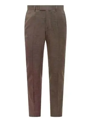 BOSS Slim-fit Tailored Trousers - Brown