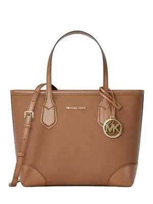 Michael Kors Leather Convertible Tote Bag - Brown