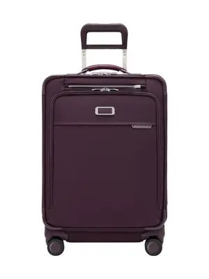 Briggs & Riley 24" Checked Expandable Spinner Suitcase Plum