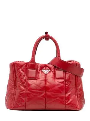 Prada Nappa Leather Satchel - Red