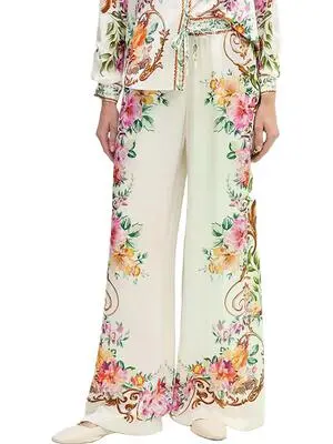 Hale Bob Floral Palazzo Pants - Neutrals