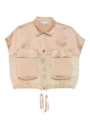 Antonelli Firenze Tie-detail Shirt - Neutrals