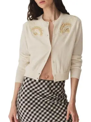 HMD Andrina Cashmere Cardigan - Eggshell