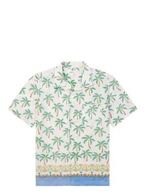Hartford New Palmito Printed Cotton Shirt - Neutrals