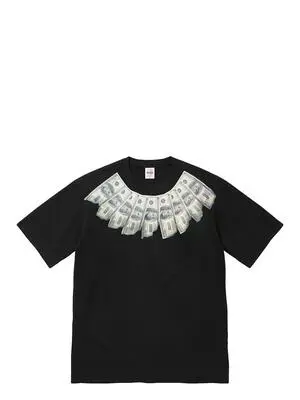 Supreme X Mm6 Maison Margiela Money-graphic T-shirt - Black