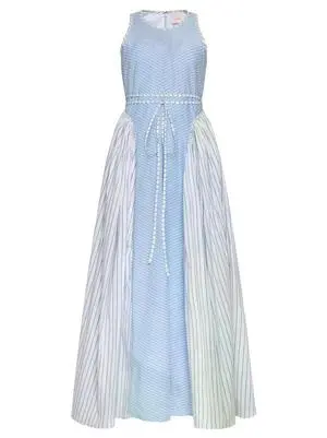 Cinq À Sept Emin Striped Maxi Dress - Blue