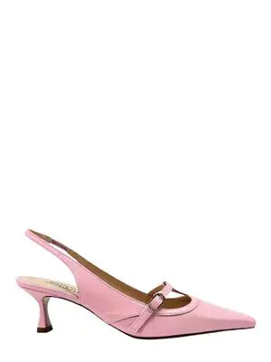 MADISON MAISON Penny Buckle-strap Slingback Pumps - Pink